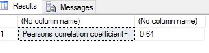 Statistics with T-SQL and R – the Pearson’s Correlation Coefficient ...